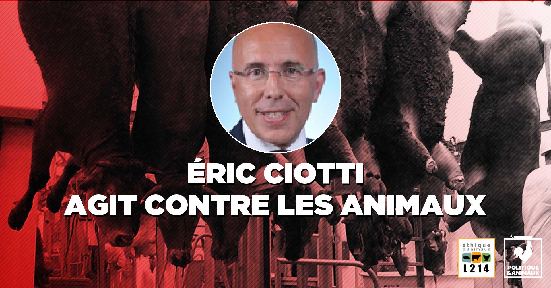 Droit animal : Éric Ciotti - Politique & animaux