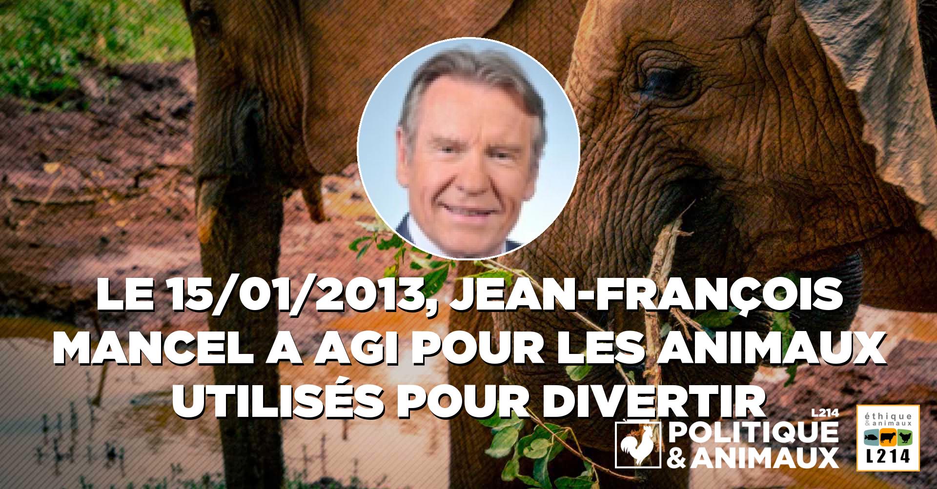 Jean-Francois Mancel demande une solution pour éviter la mise à mort ...