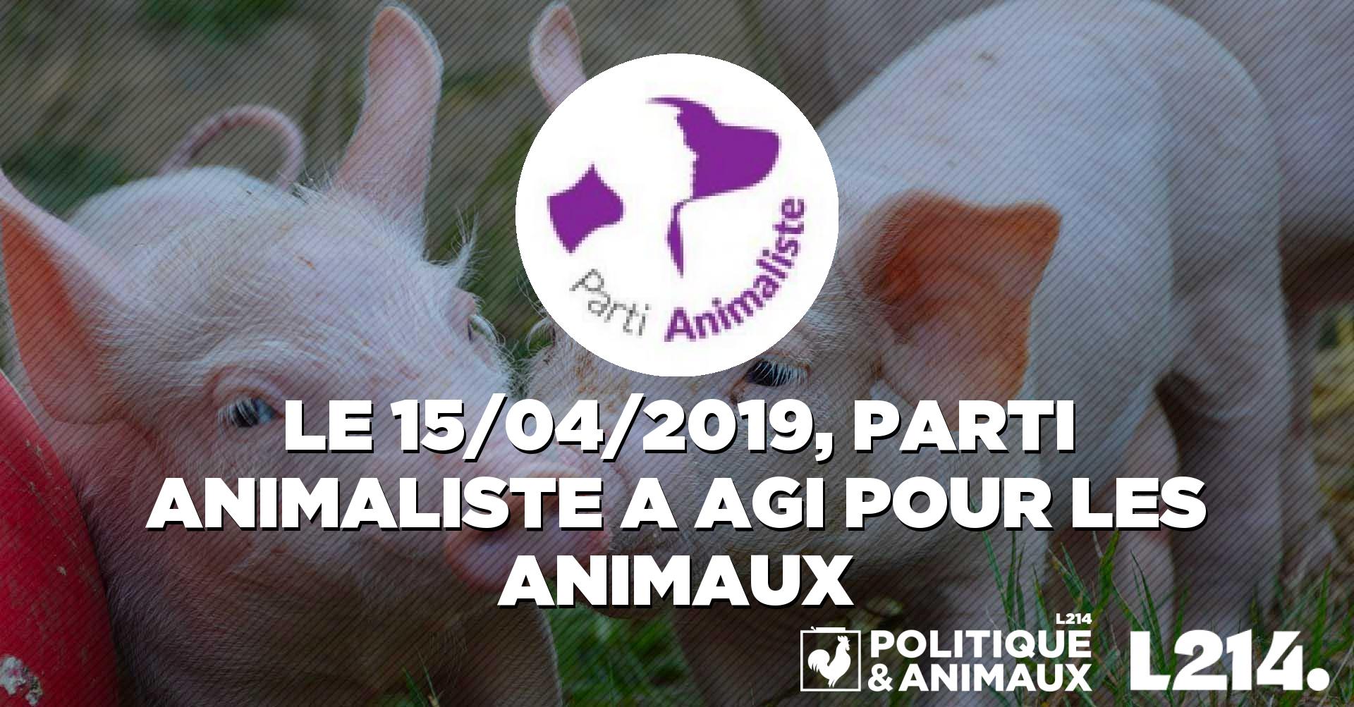 Européennes 2019 : le Parti animaliste veut un statut juridique ...