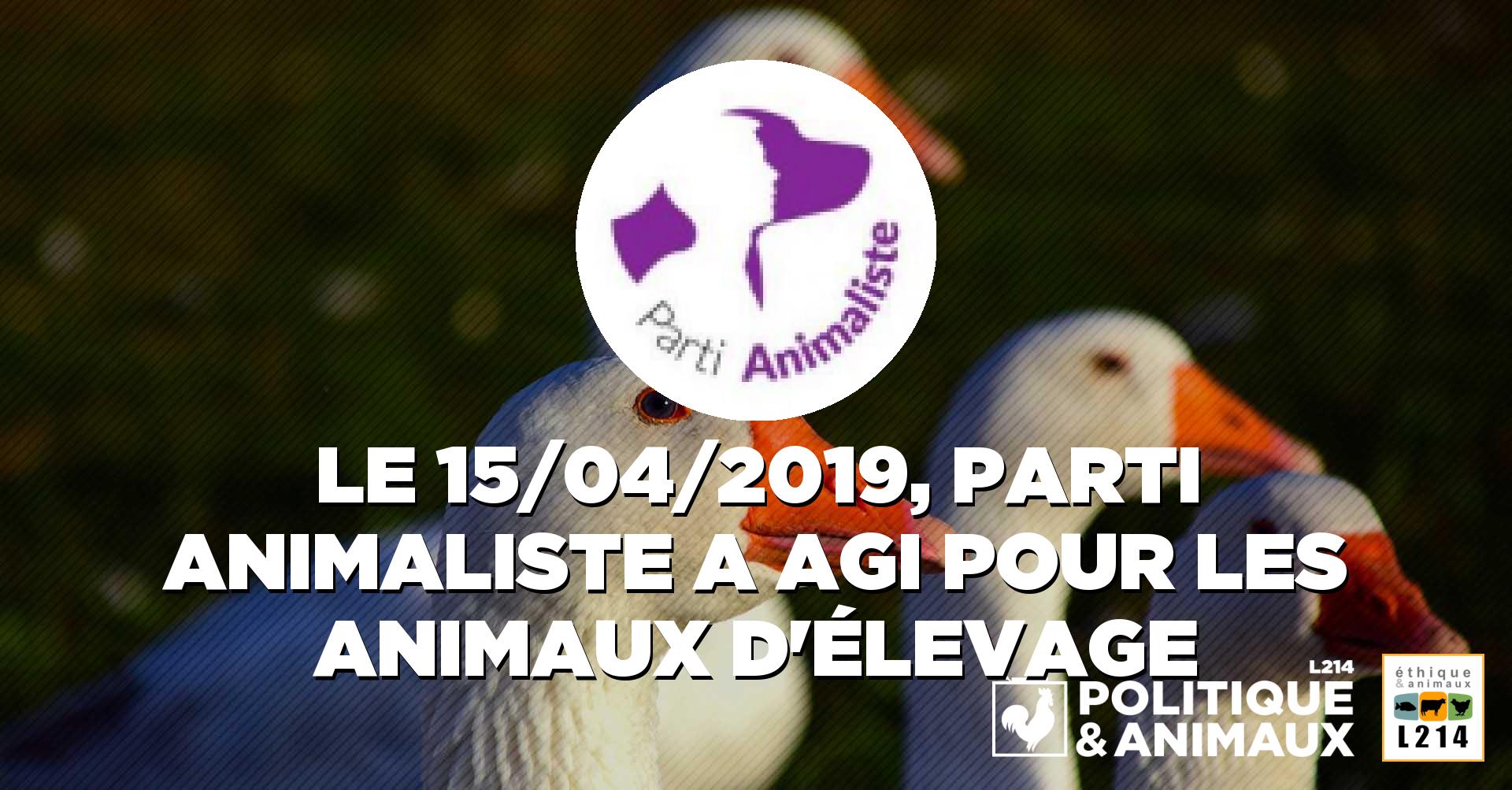 Européennes 2019 : le Parti animaliste soutient une interdiction ...
