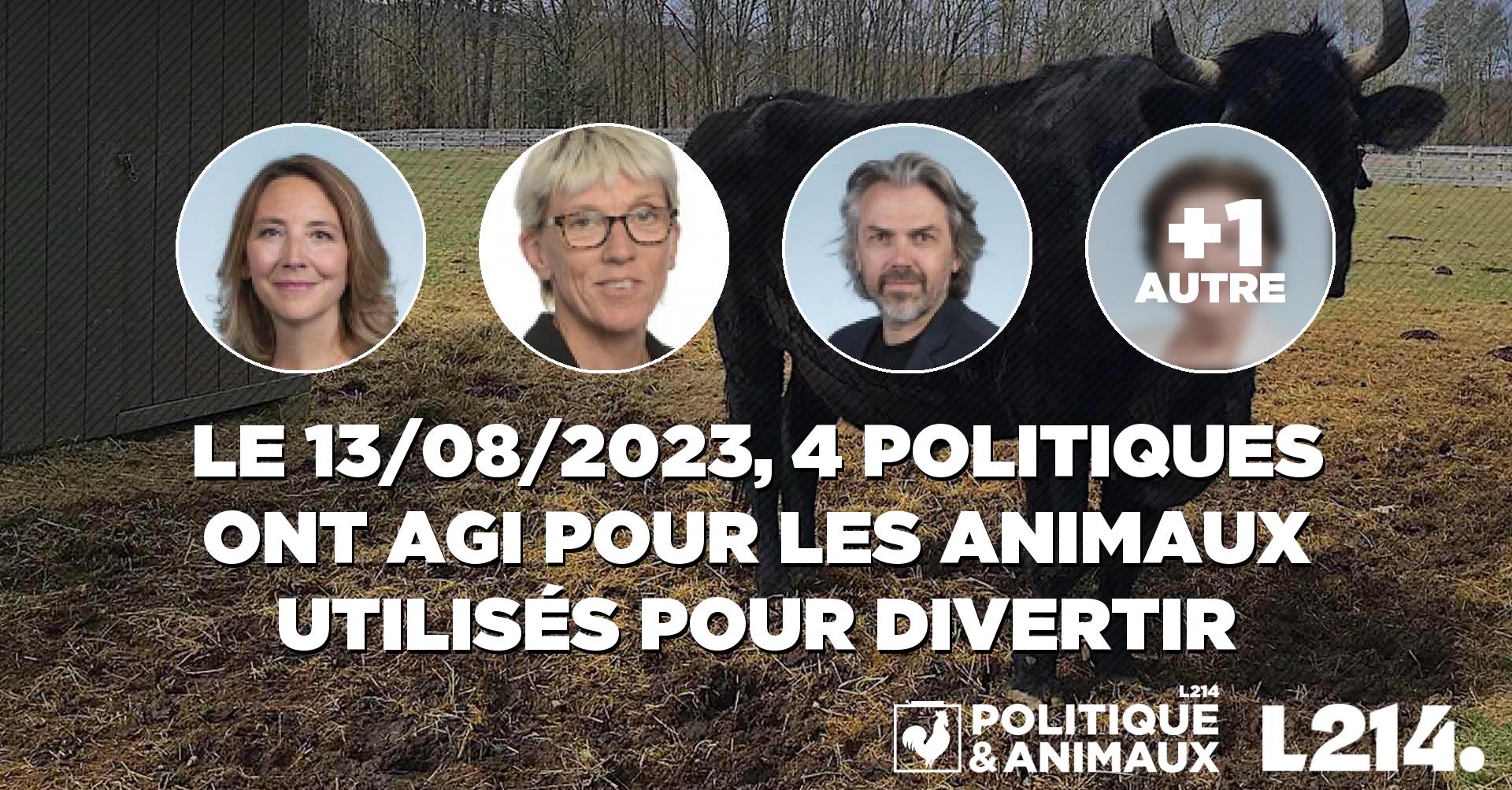 4 parlementaires participent à la manifestation anticorrida du Colbac à ...